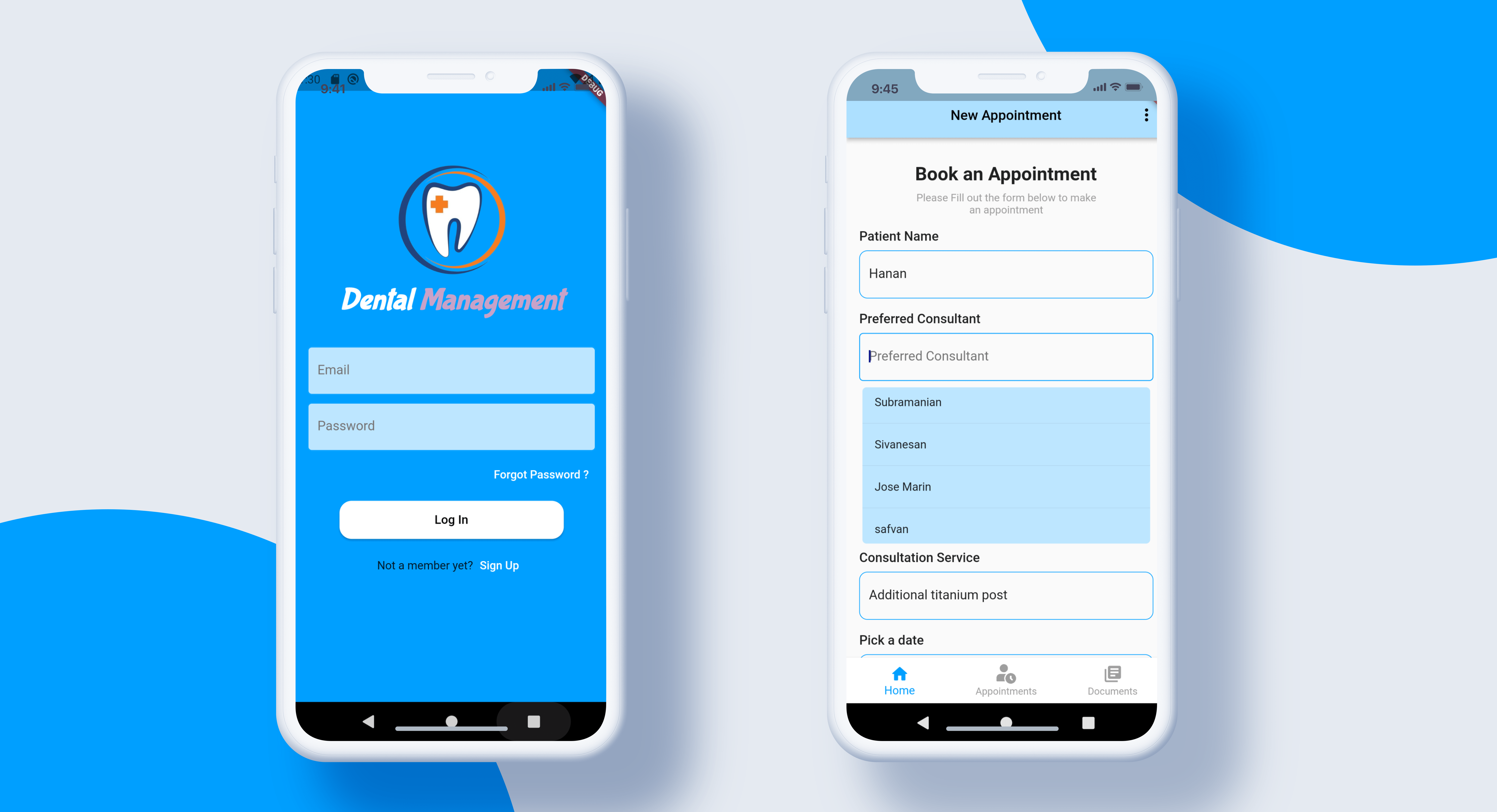 Dental Appointment Booking and Document management Mobile App - Pragmatic