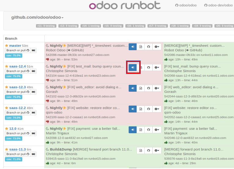 Odoo Runbot | Runbot Odoo - Pragmatic
